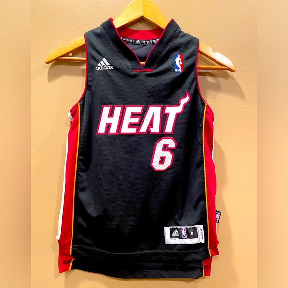 adidas | Shirts & Tops | Adidas Lebron James Heat Basketball Jersey ...